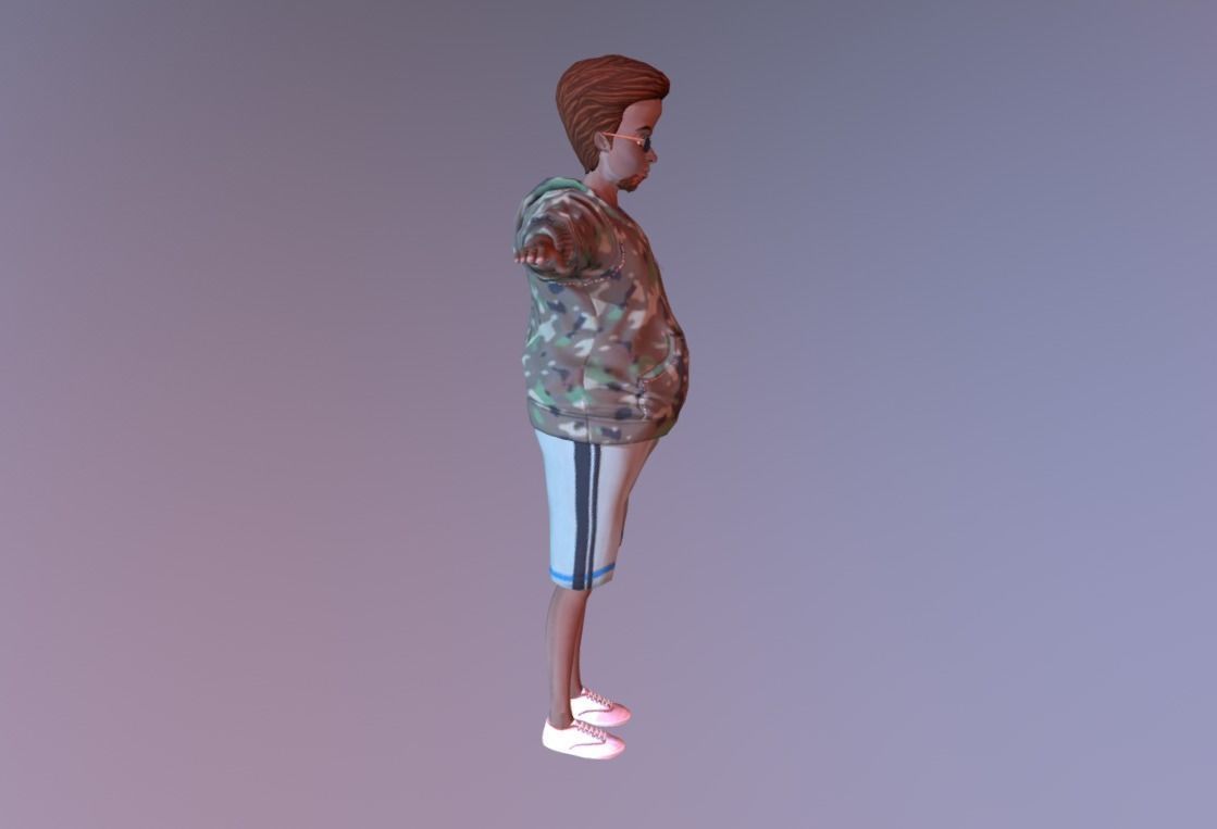 Garick Male Cartoon Citizen free 3D model | CGTrader