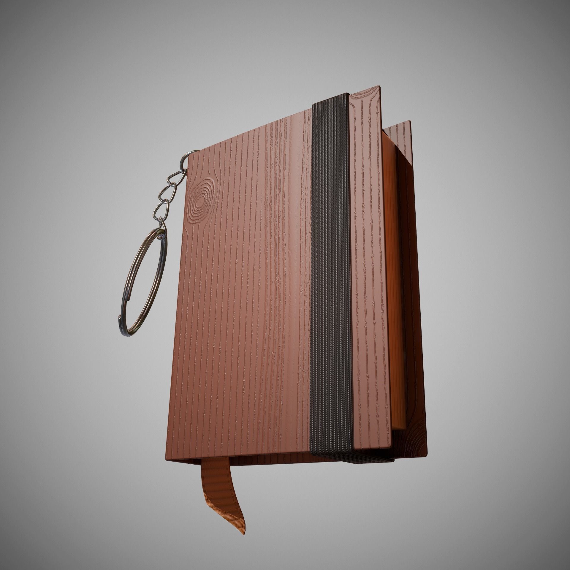 Little Book Keychain 3D model | CGTrader