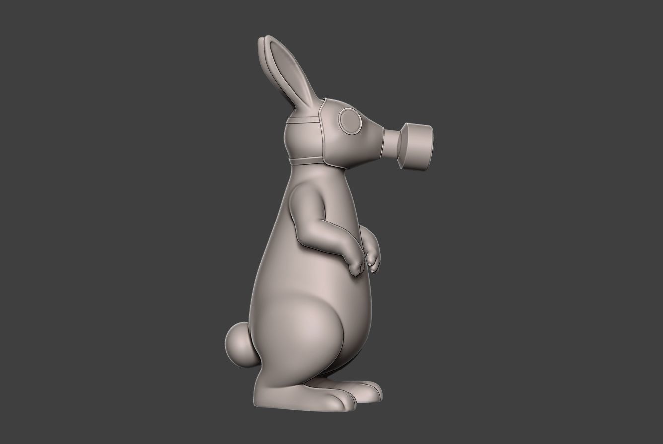 Hare 1 rabbit 3D model 3D printable | CGTrader