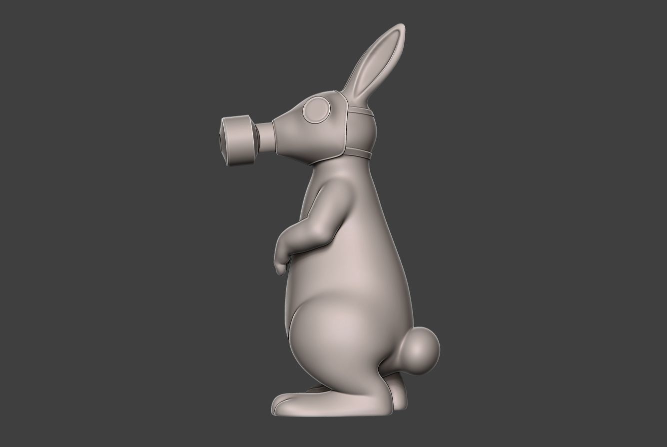 Hare 1 rabbit 3D model 3D printable | CGTrader