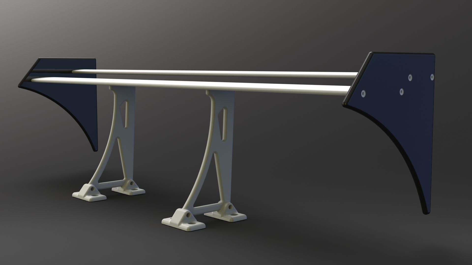 Spoiler car roof rack 3D model | CGTrader