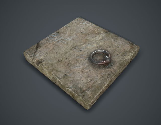 3D model Stone Trapdoor VR / AR / low-poly | CGTrader