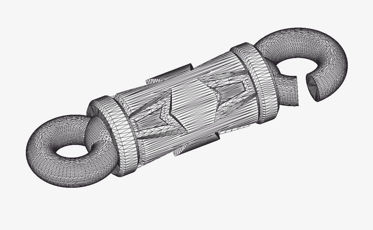 Chain link 130 3D model 3D printable | CGTrader