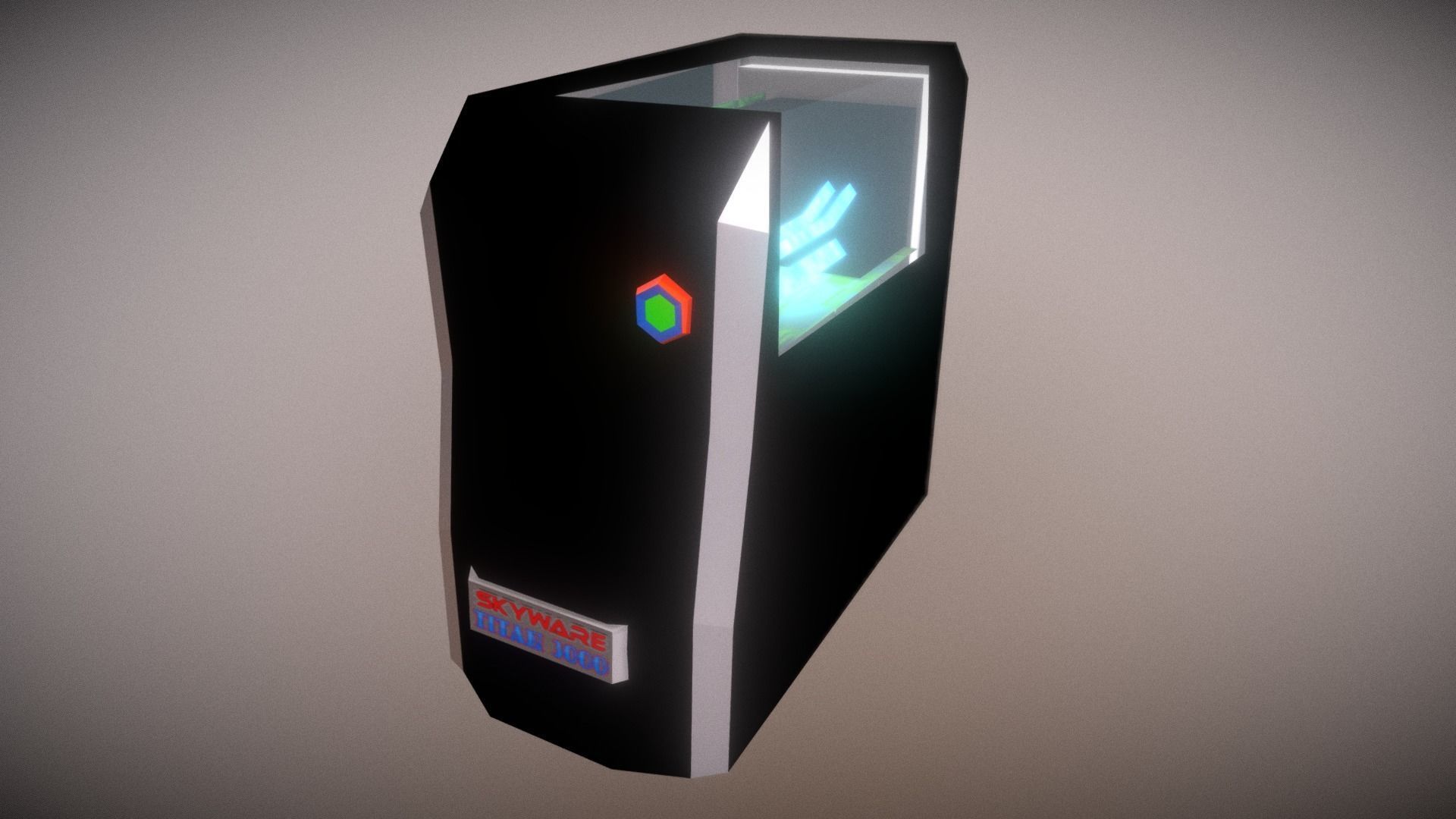 3D model Gaming PC Tower VR / AR / low-poly | CGTrader