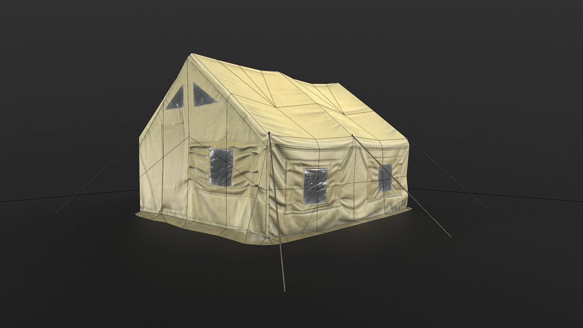 3D model Low poly Tent VR / AR / low-poly | CGTrader