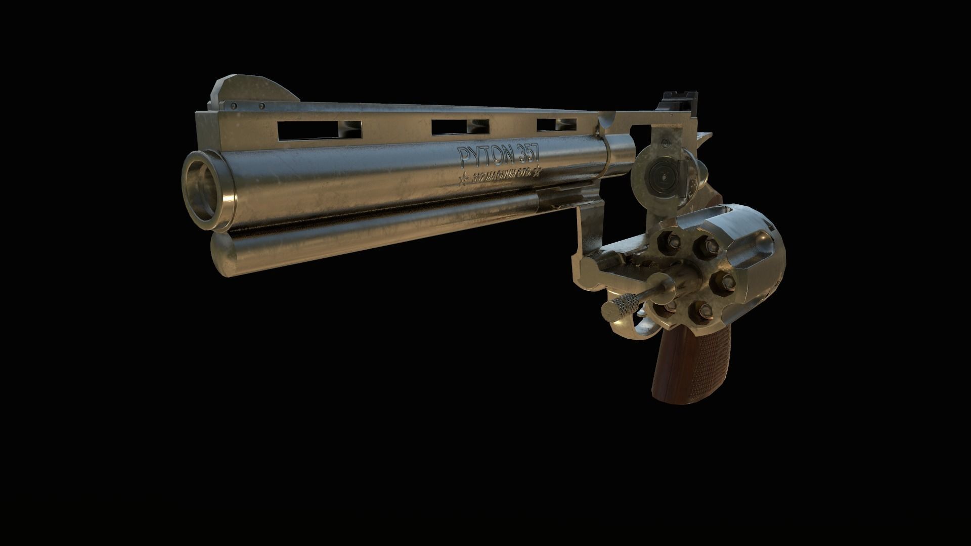 3D model Colt Python VR / AR / low-poly rigged animated | CGTrader