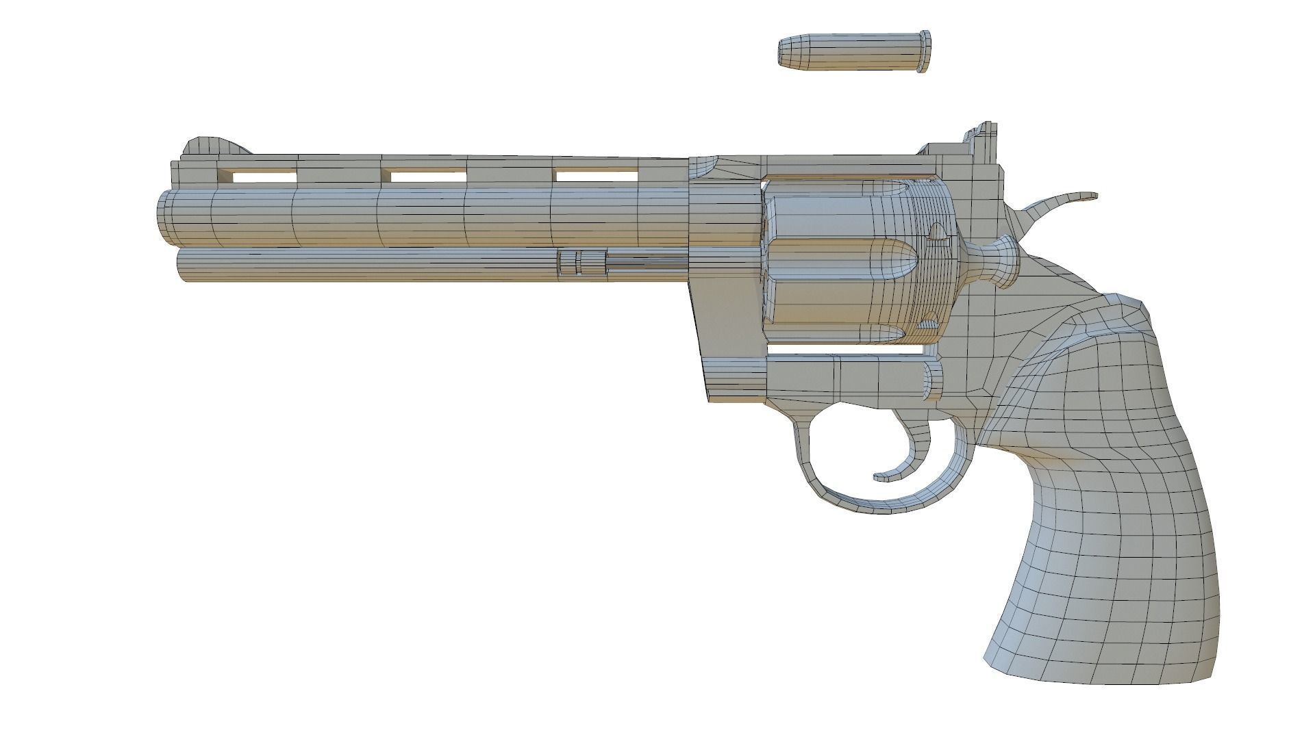 3D model Colt Python VR / AR / low-poly rigged animated | CGTrader