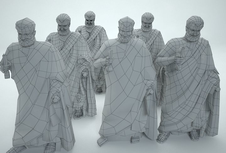 3D model Statues Pack Vol3 andLODs VR / AR / low-poly | CGTrader