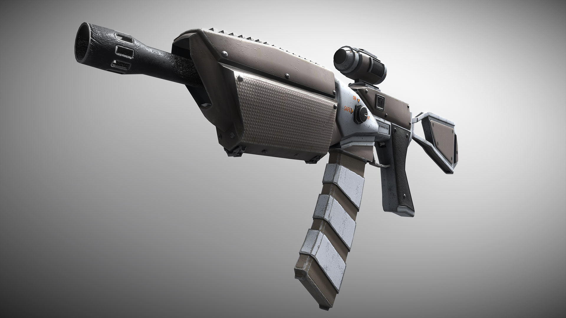 3D model Sci-fi Sniper Battle Rifle VR / AR / low-poly | CGTrader