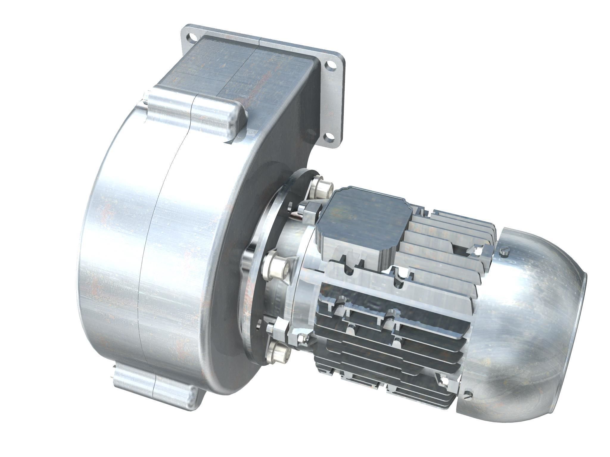 Industrial Centrifugal Blower Fan - Animated 3D model animated | CGTrader