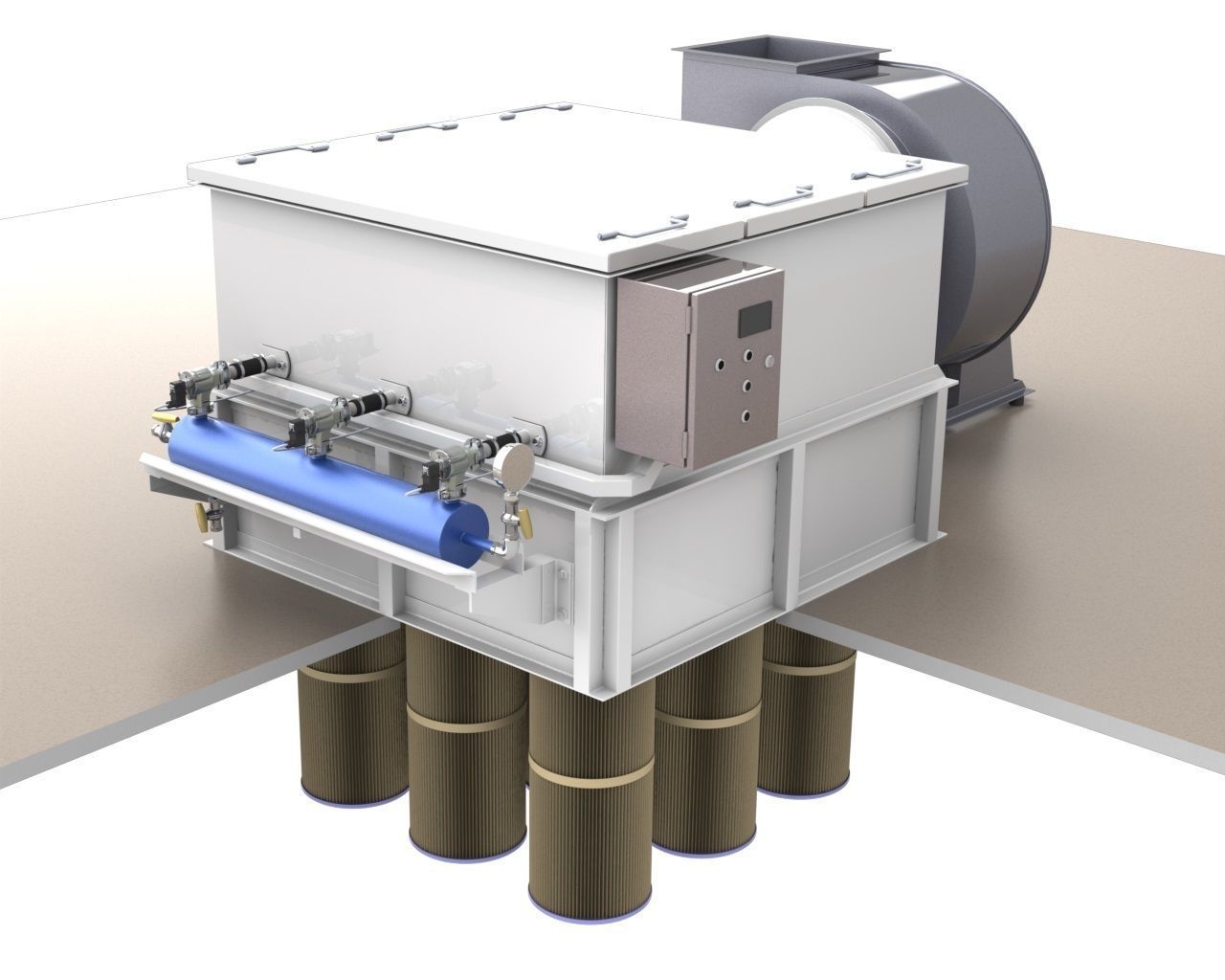Cartridge filter vertical 3D model | CGTrader