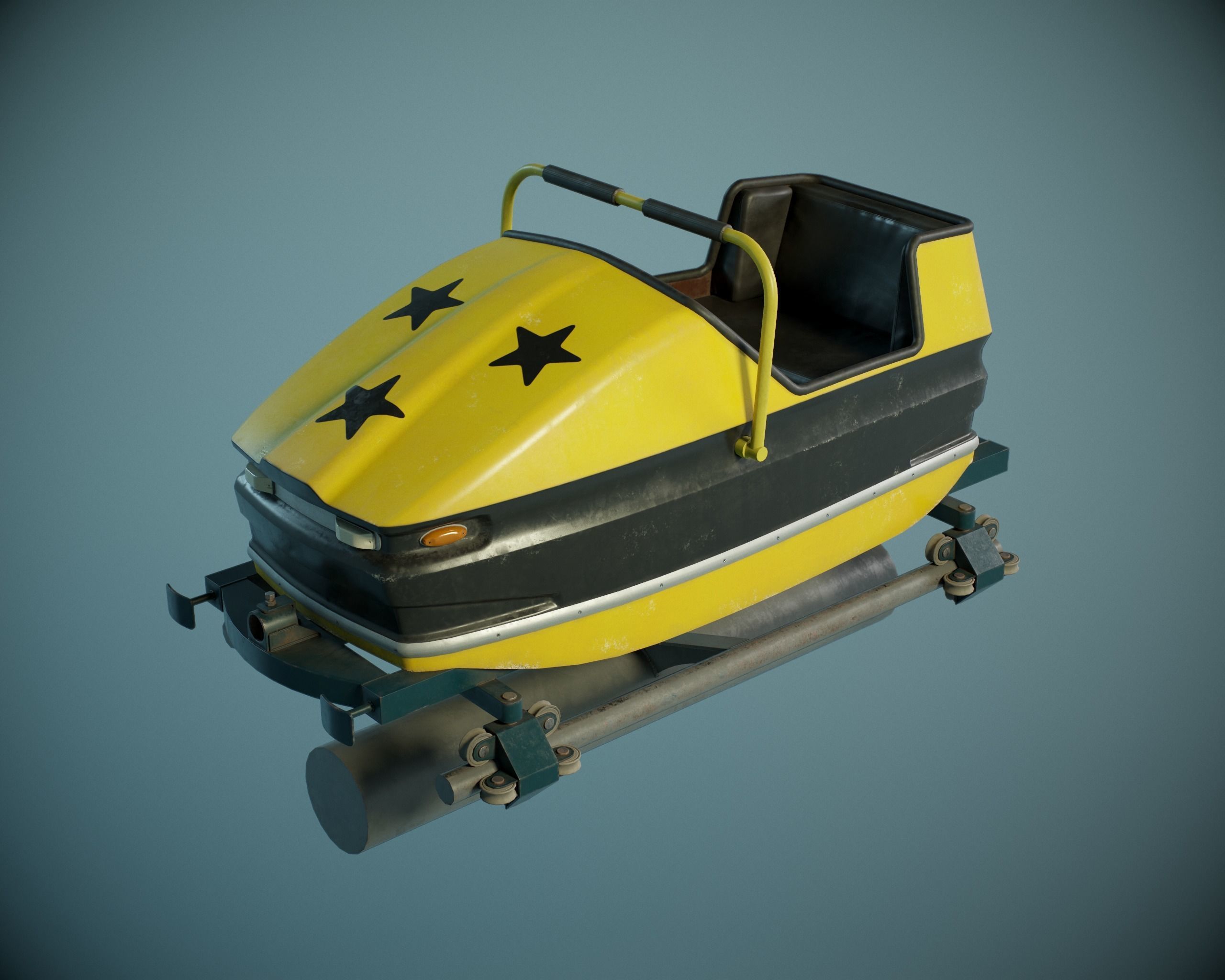 3D model Roller Coaster Cart PBR Game Ready VR / AR / low-poly | CGTrader