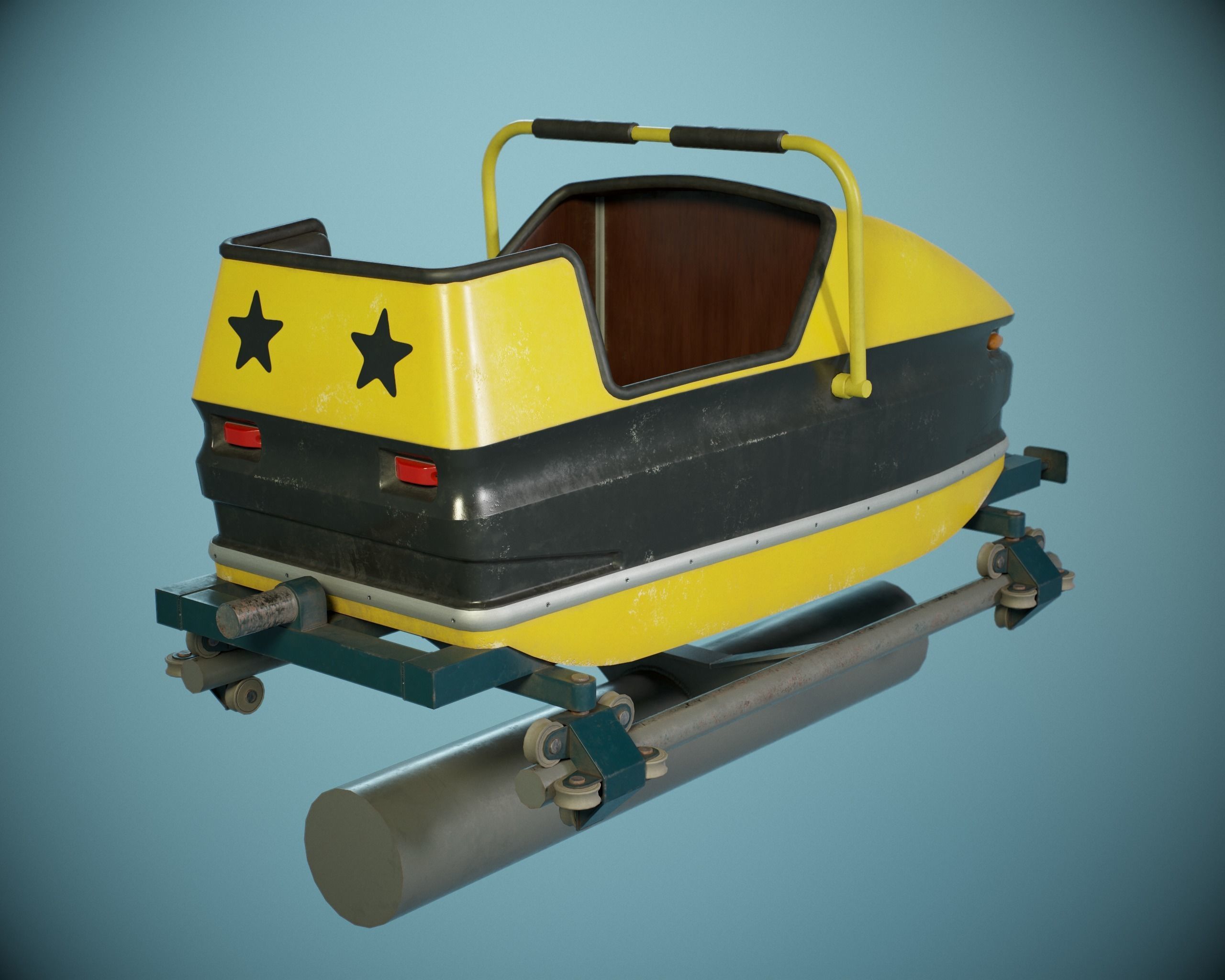3D model Roller Coaster Cart PBR Game Ready VR / AR / low-poly | CGTrader