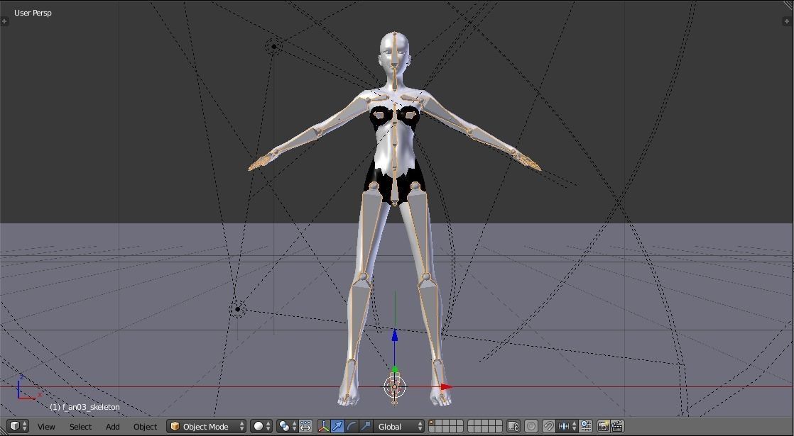 Realistic anime female 3D model rigged | CGTrader