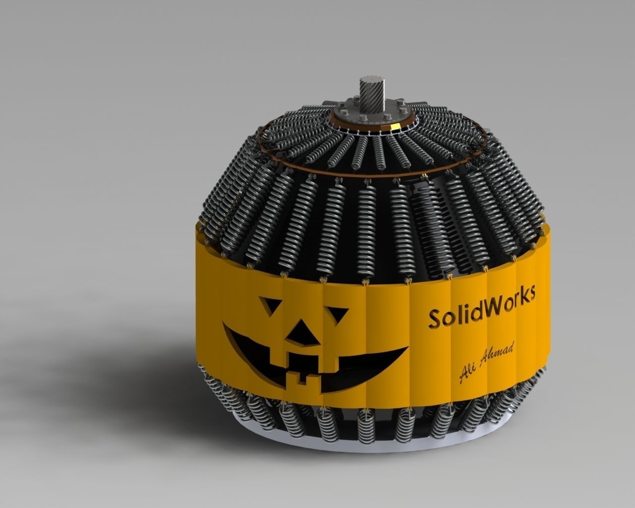 Mechanical Pumpkin free 3D model | CGTrader