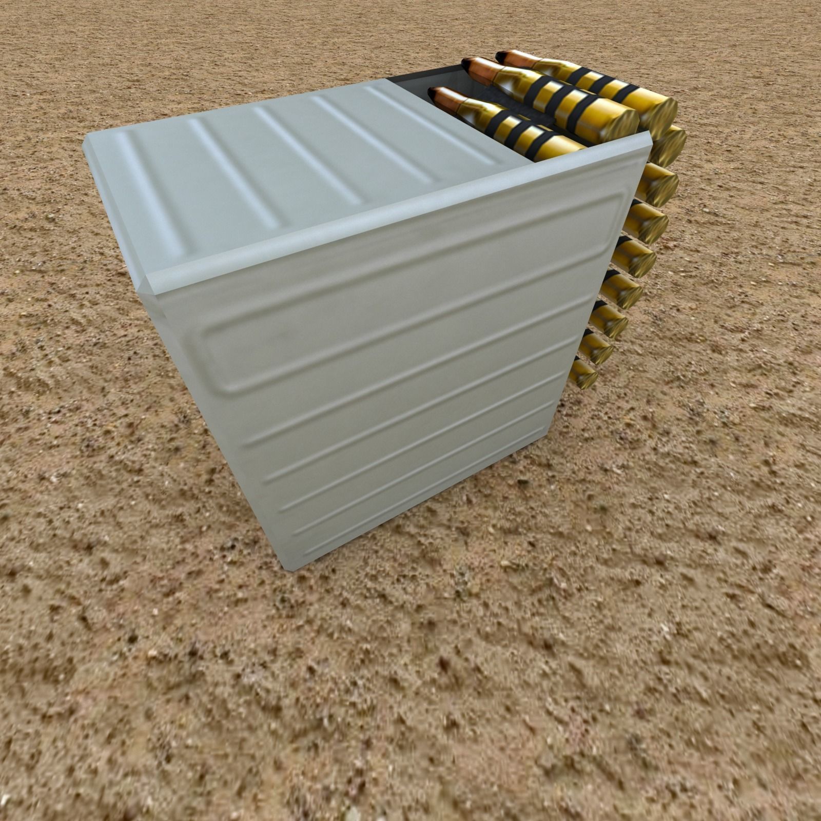 Low Poly Ammo Box and Belt free VR / AR / low-poly 3D model | CGTrader