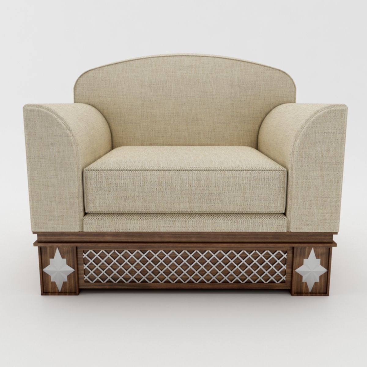 3D model Single Seater Sofa VR / AR / low-poly | CGTrader