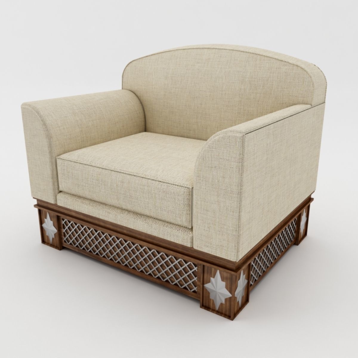 3D model Single Seater Sofa VR / AR / low-poly | CGTrader