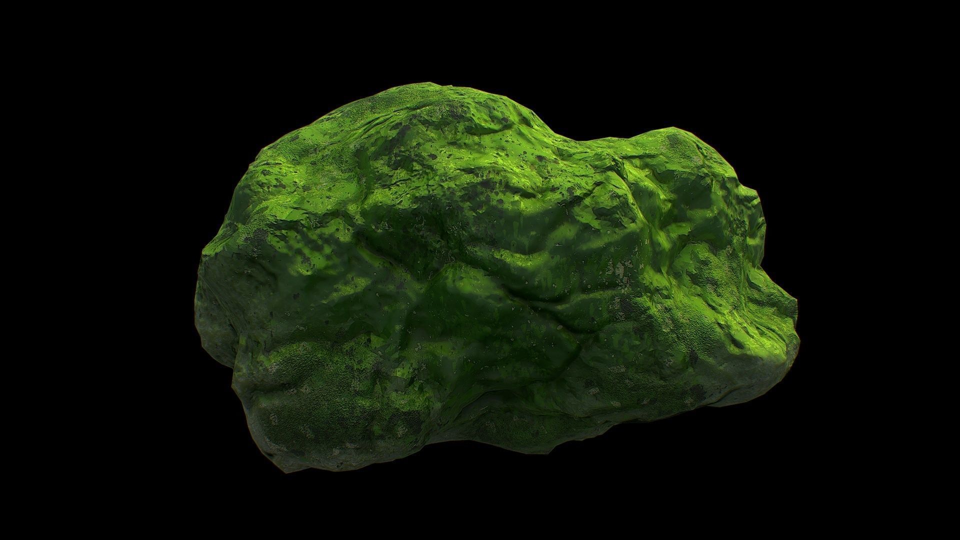 3D model Low poly moss forest rock model VR / AR / low-poly | CGTrader