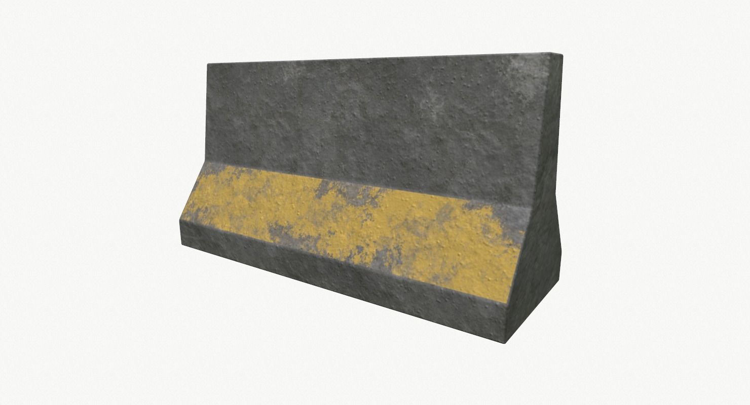 3D model Roadblock 01 VR / AR / low-poly | CGTrader