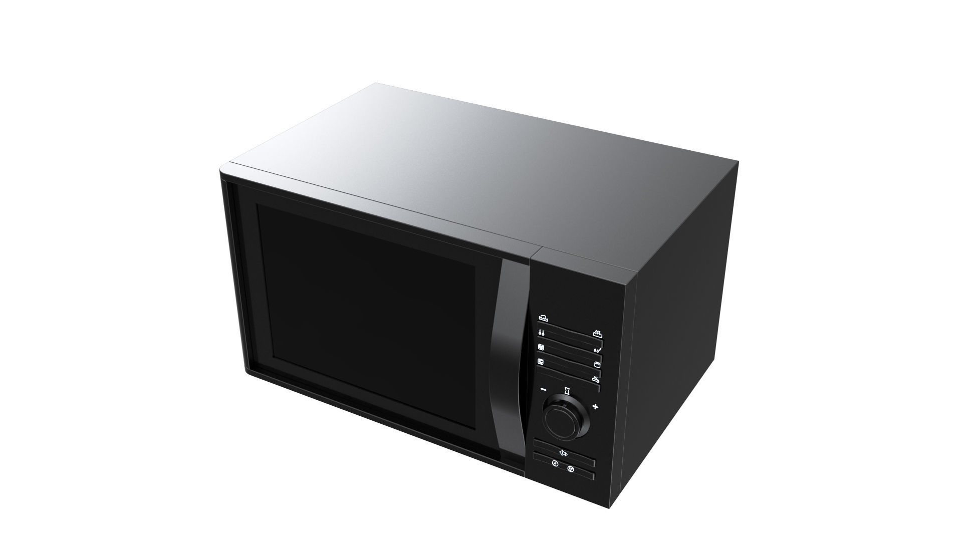 Black Microwave free 3D model | CGTrader