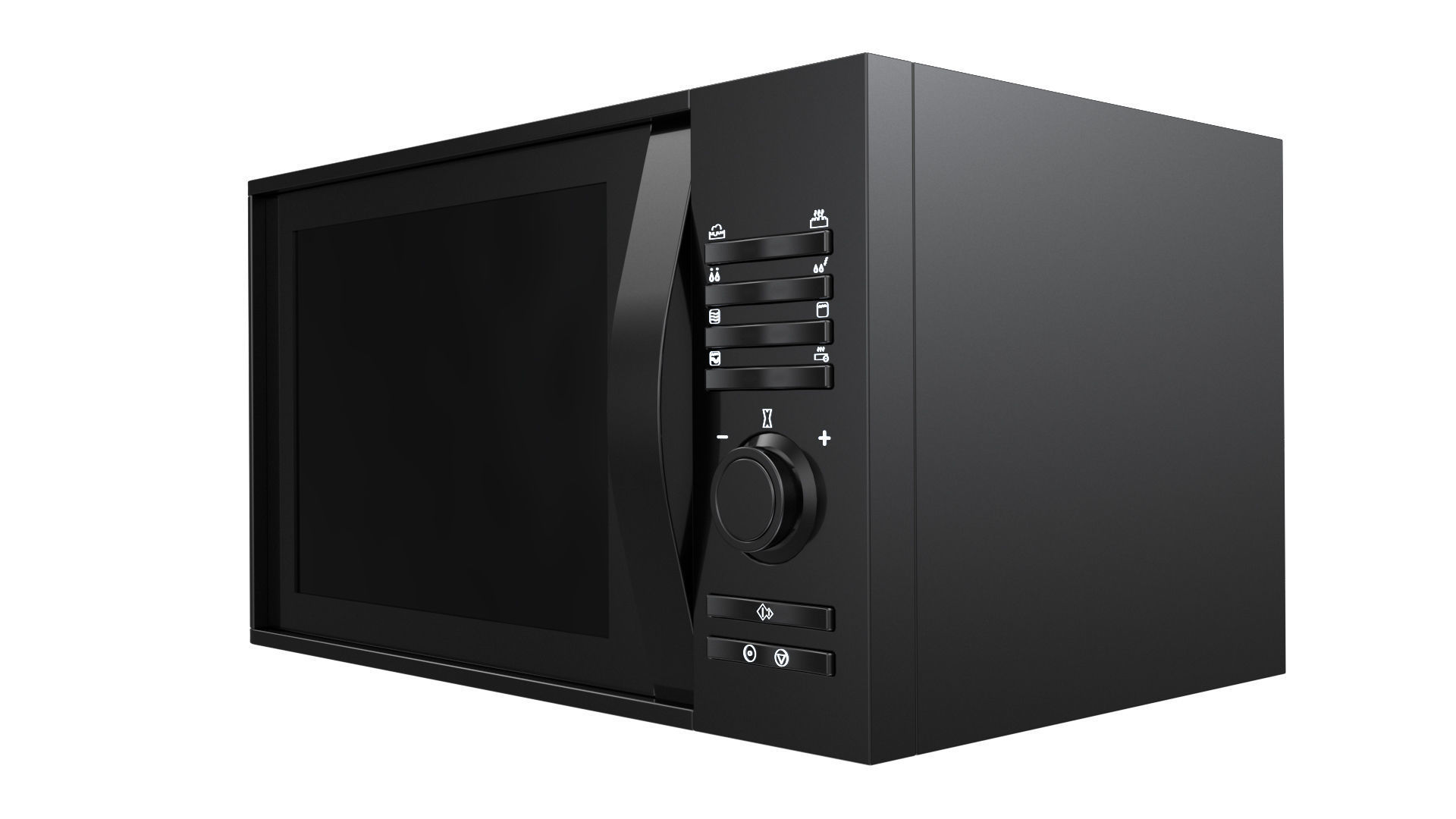 Black Microwave free 3D model | CGTrader