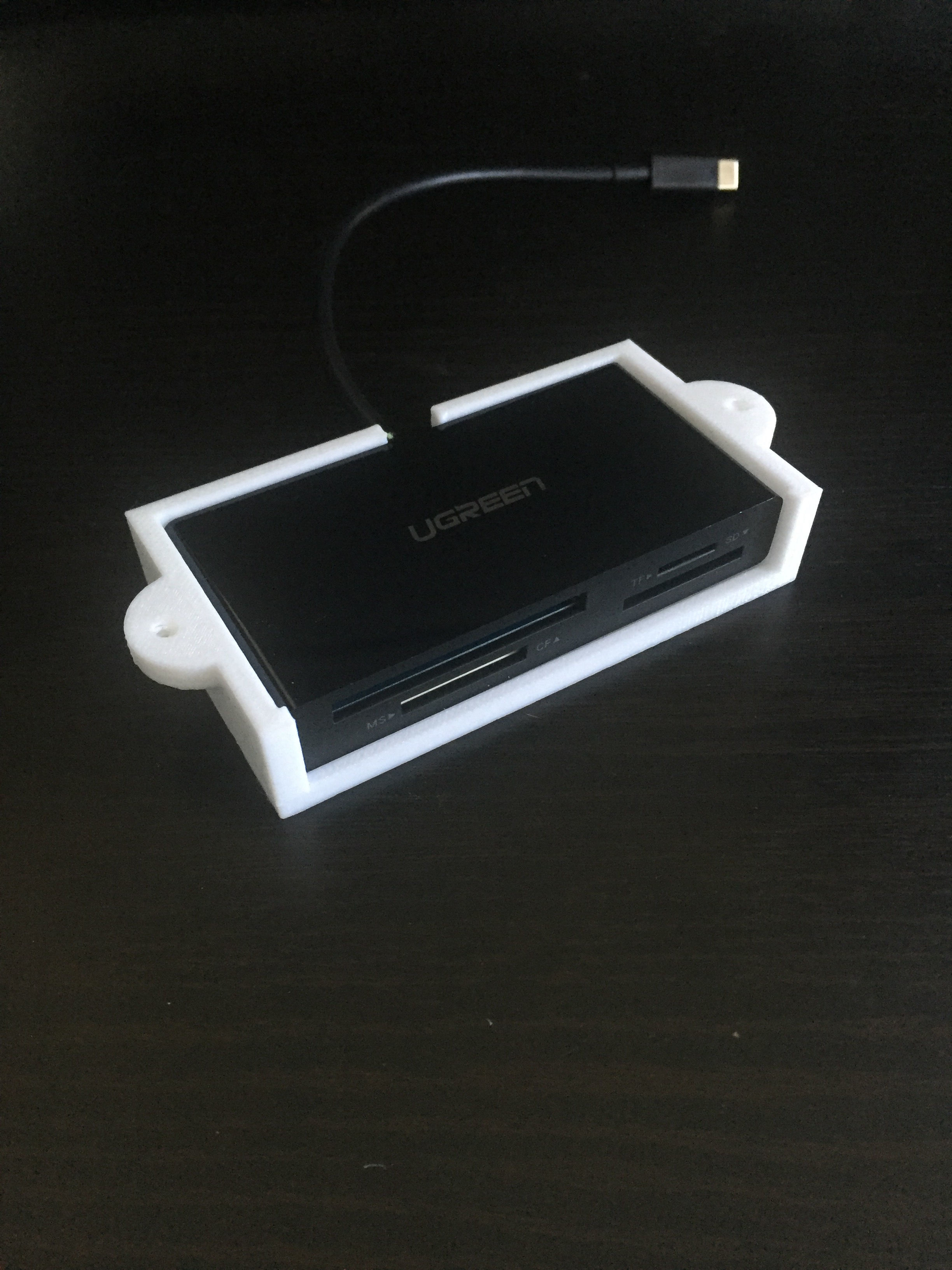 Ugreen card reader under desk mount free 3D model 3D printable | CGTrader