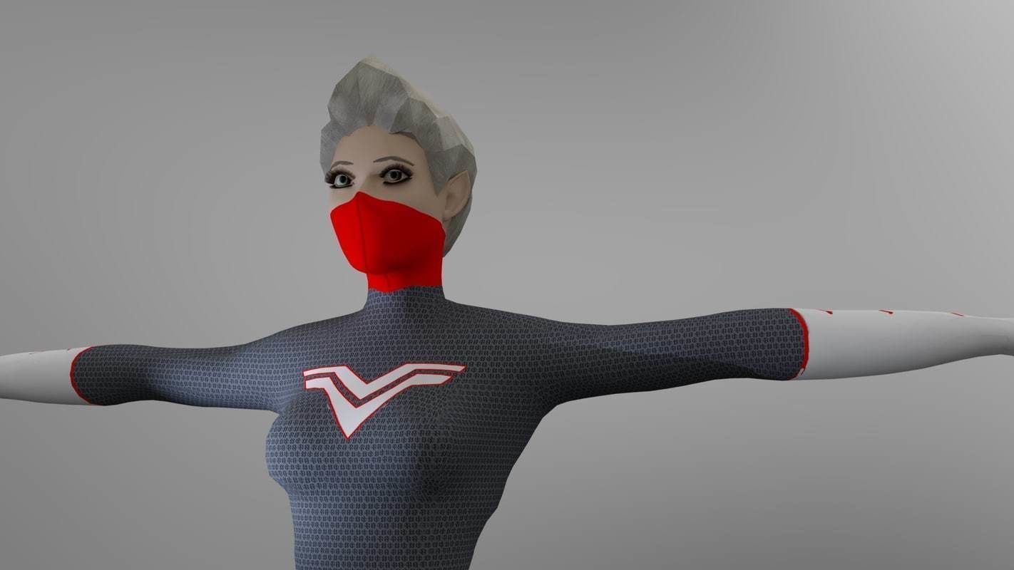 3D model - Lady Kara Rigged and animated 3D model | CGTrader