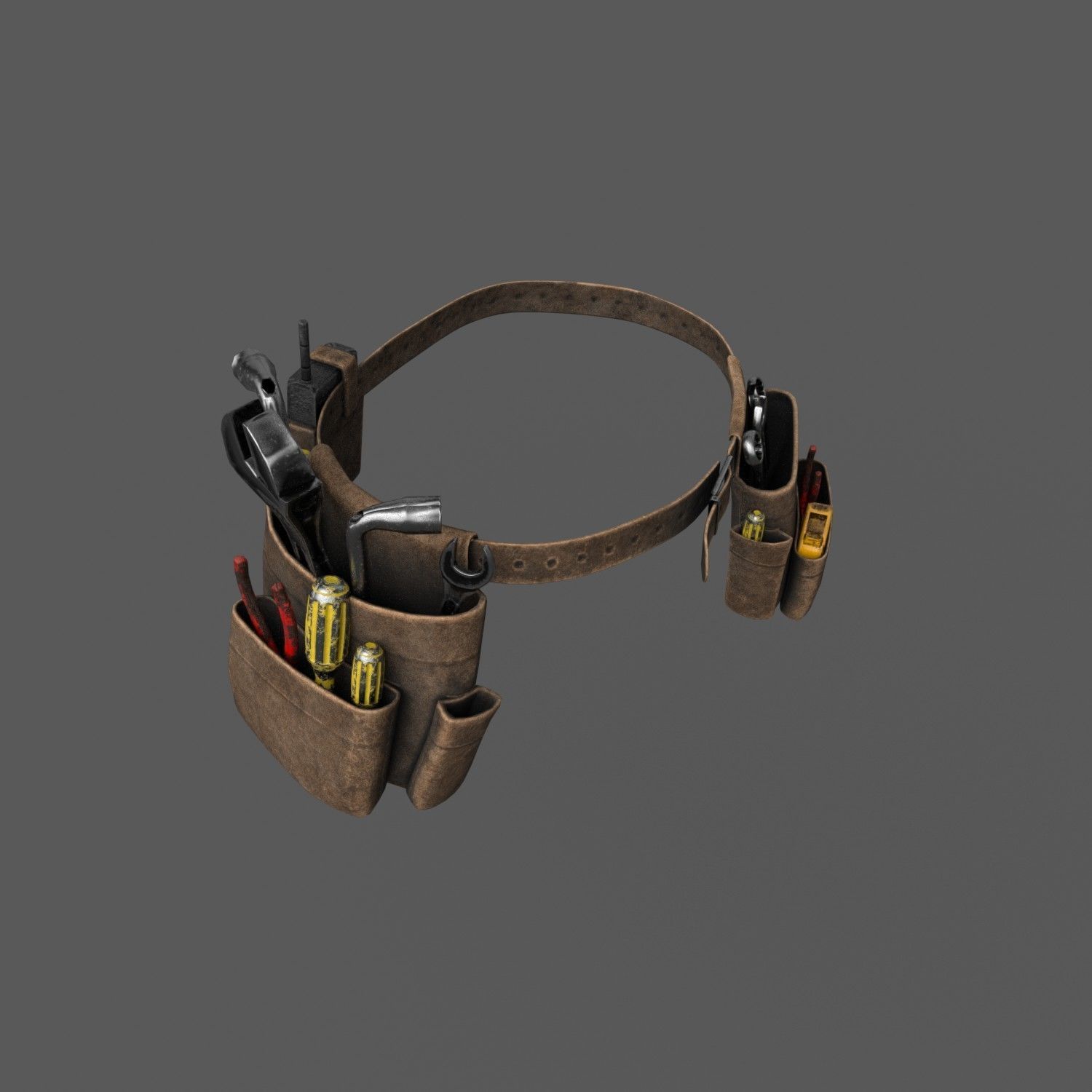 3D model WorkerToolbelt tool belt with tools in it VR / AR / low-poly ...