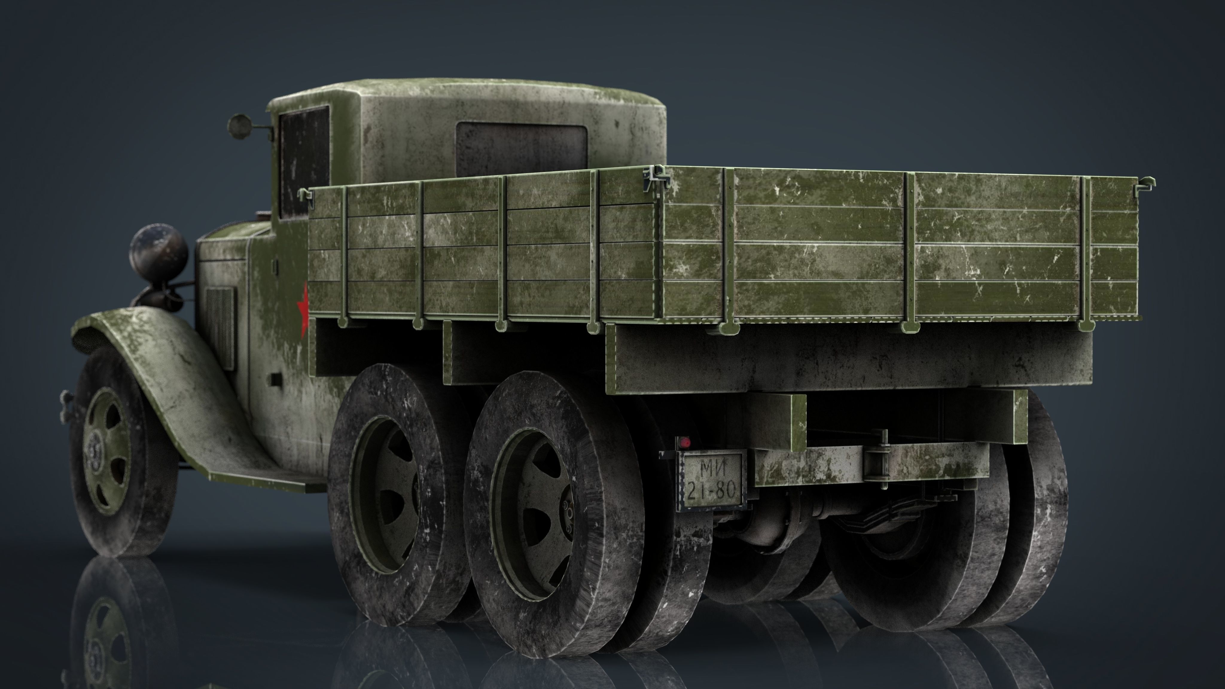 GAZ AAA TRUCK WINTER 3D model | CGTrader