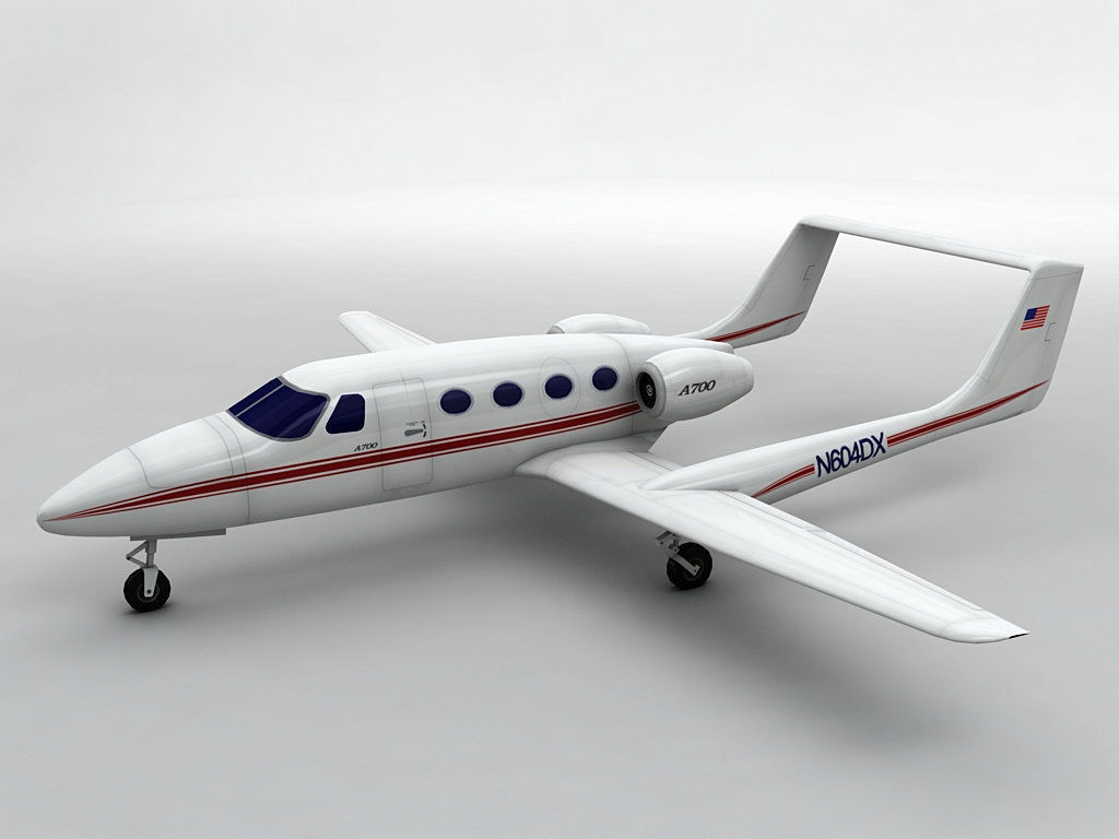 3D model Adam A-700 Aircraft VR / AR / low-poly | CGTrader