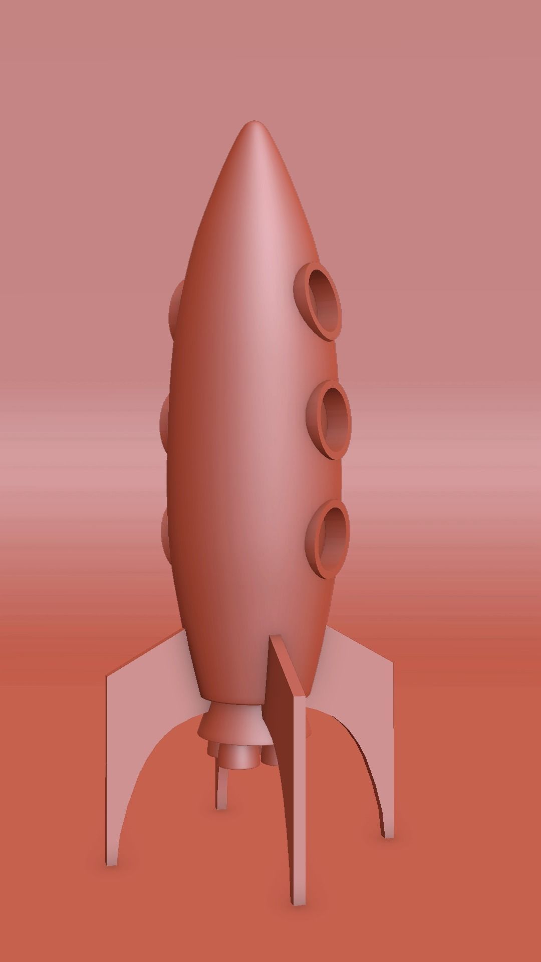Stylized Rocket Model 3D model | CGTrader