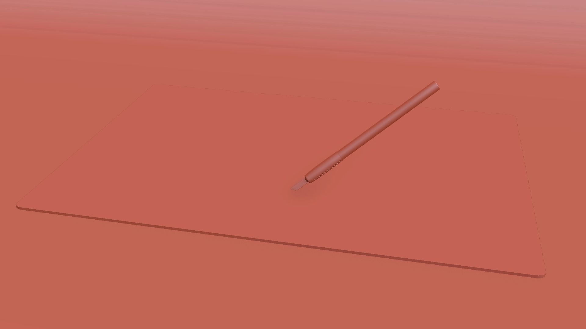 Scalpel and Cutting Mat 3D model | CGTrader