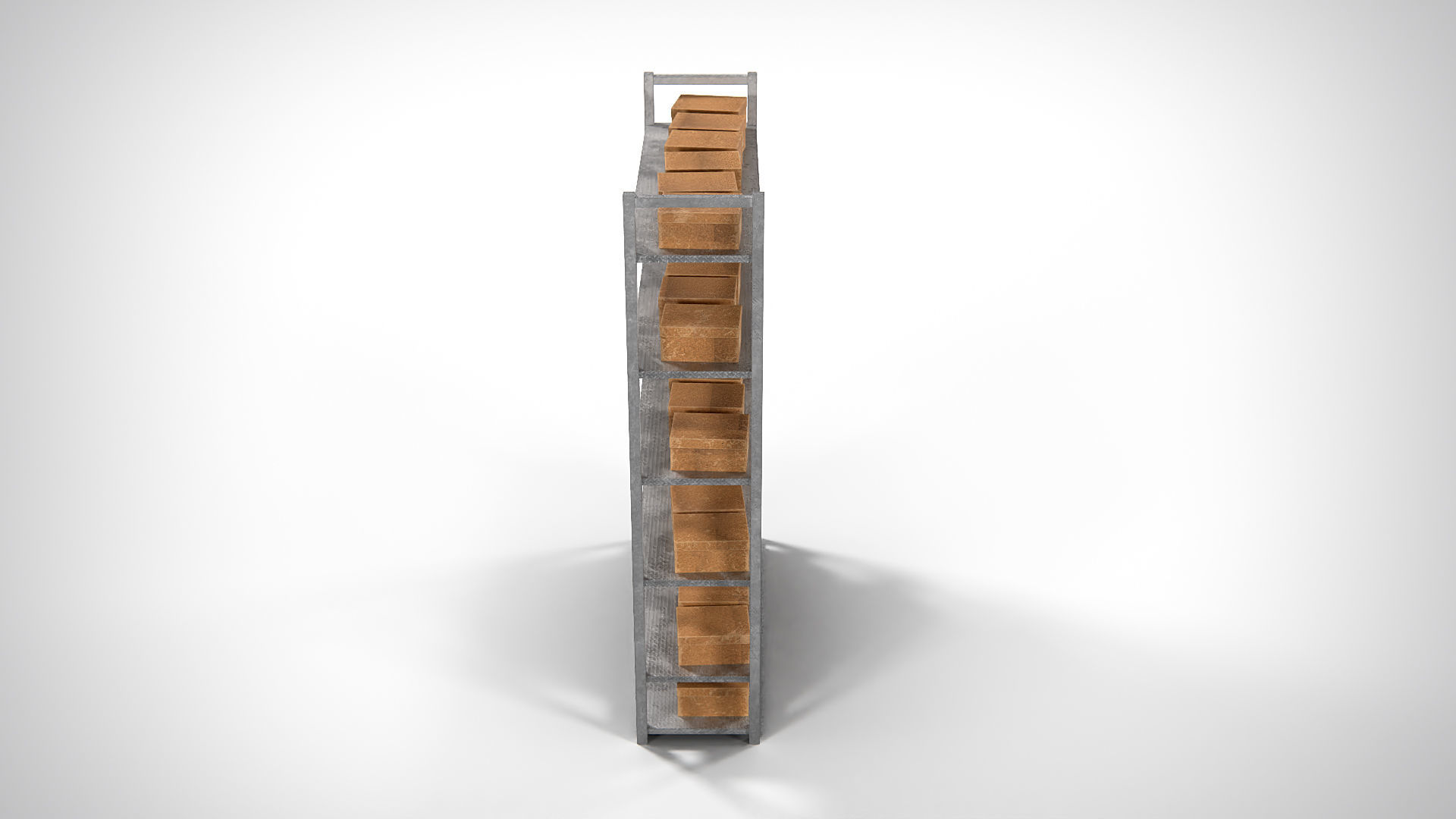 3D model Metal Rack Shelving PBR VR / AR / low-poly | CGTrader