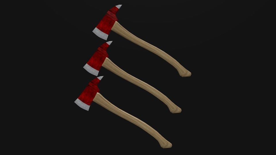 Fire Axe Low Poly free VR / AR / low-poly 3D model | CGTrader