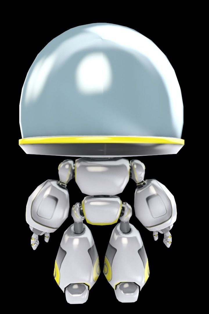 3D model Robots Dice WHT VR / AR / low-poly animated | CGTrader