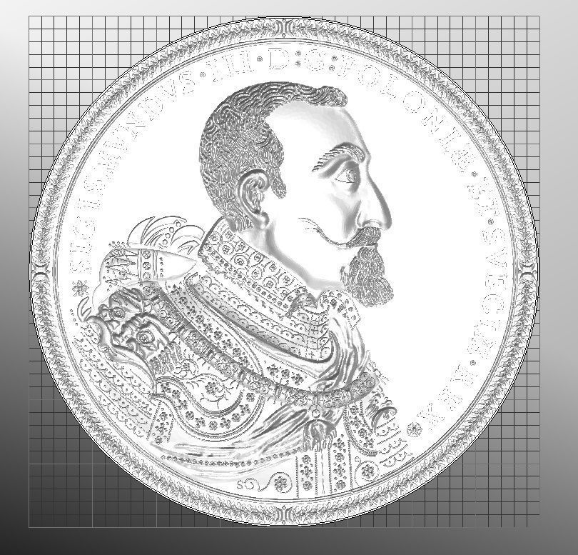 coin replica Poland Sigismund III 3D model | CGTrader