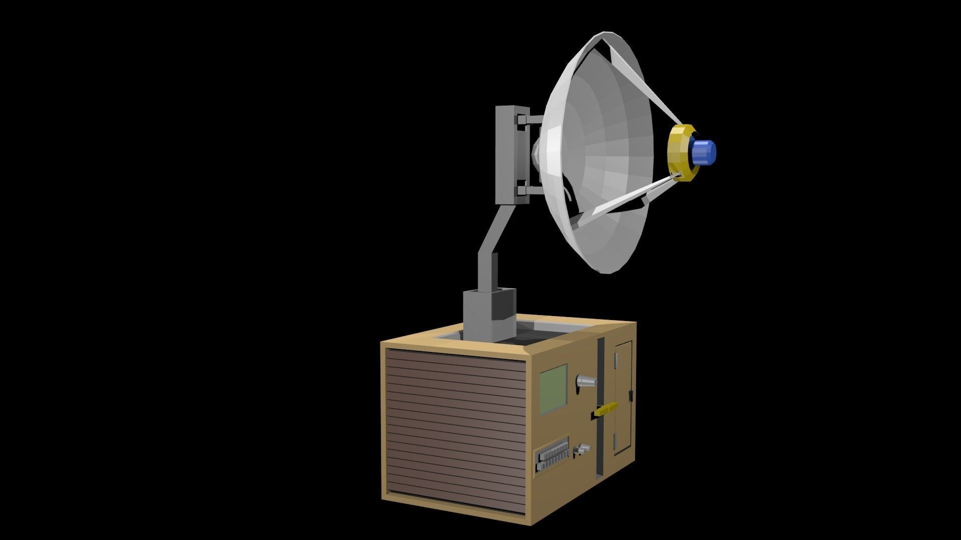 3D model Low poly satellite dish 1 VR / AR / low-poly | CGTrader
