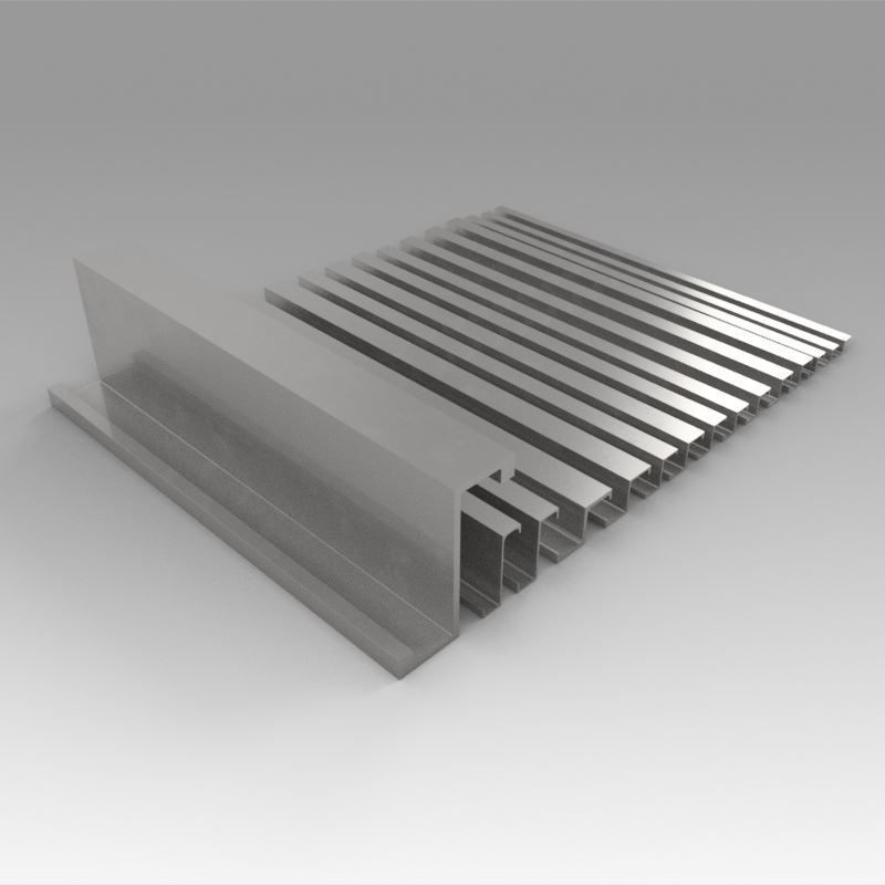 Metallic profile 3D model | CGTrader