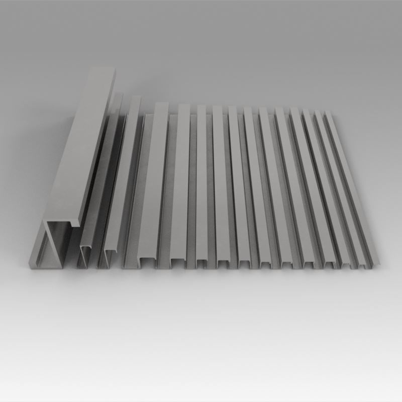 Metallic profile 3D model | CGTrader