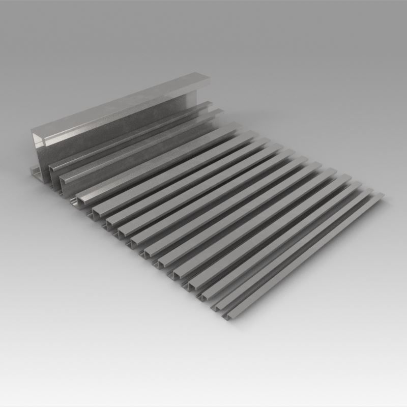 Metallic profile 3D model | CGTrader