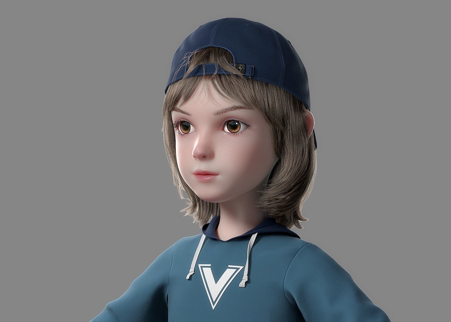 Cartoon Boy Rigged 3D model rigged | CGTrader