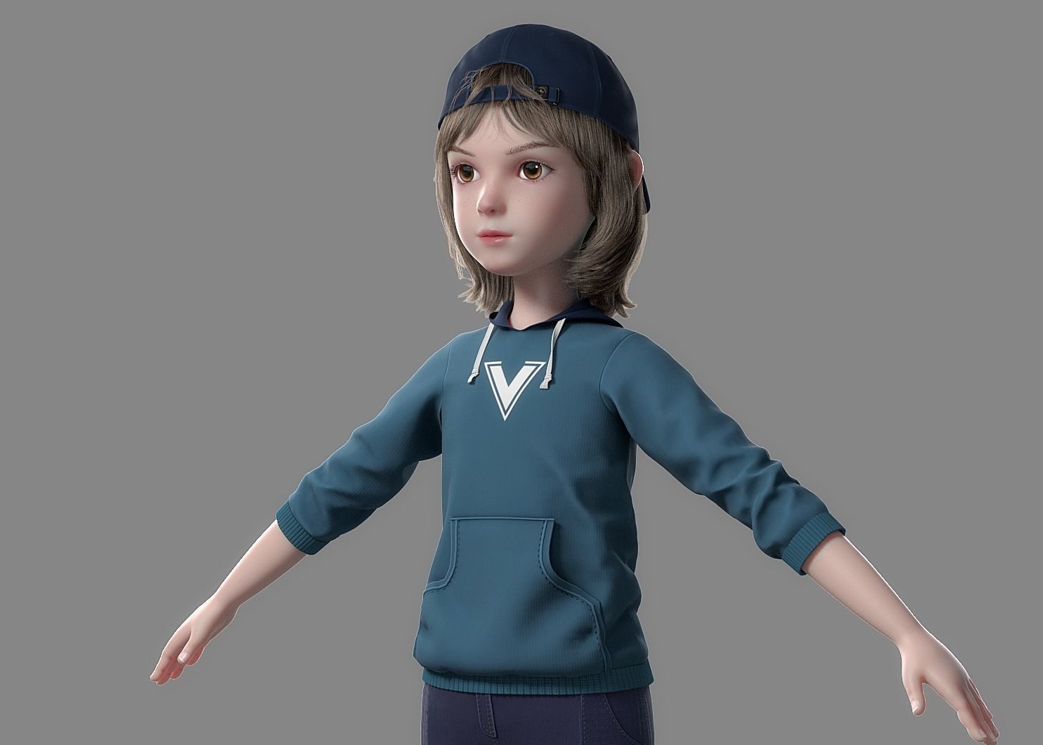 Cartoon Boy Rigged 3D model rigged | CGTrader