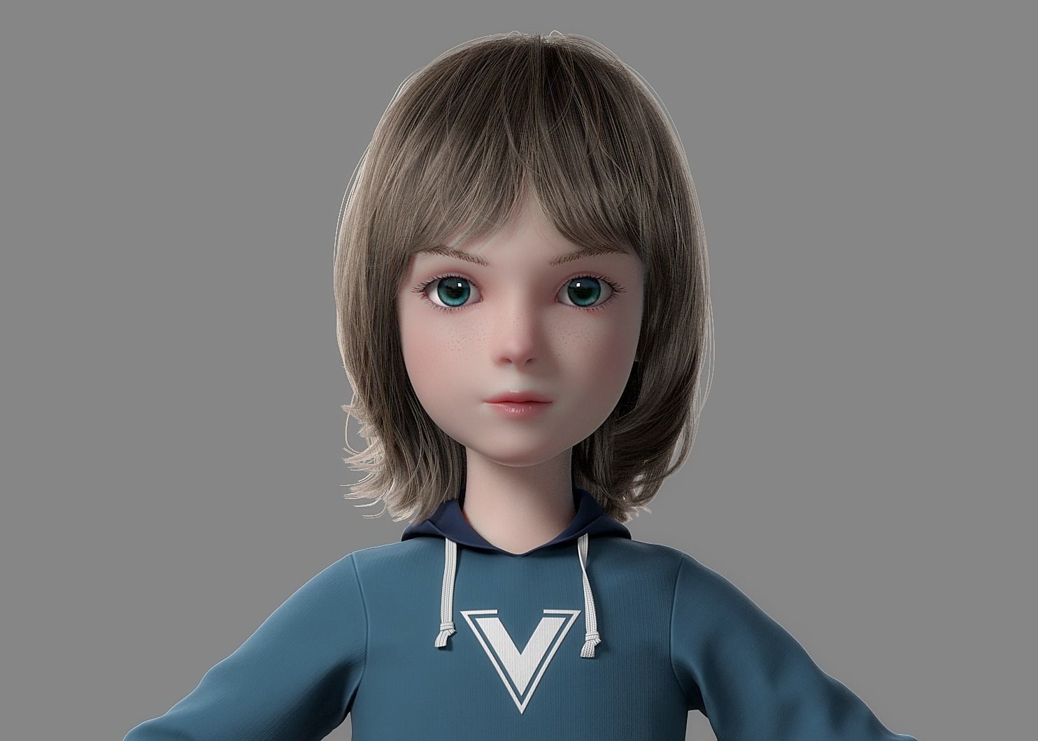 Cartoon Boy Rigged 3D model rigged | CGTrader