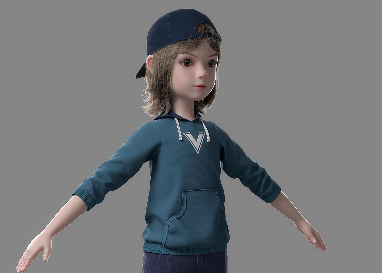 Cartoon Boy Rigged 3D model rigged | CGTrader