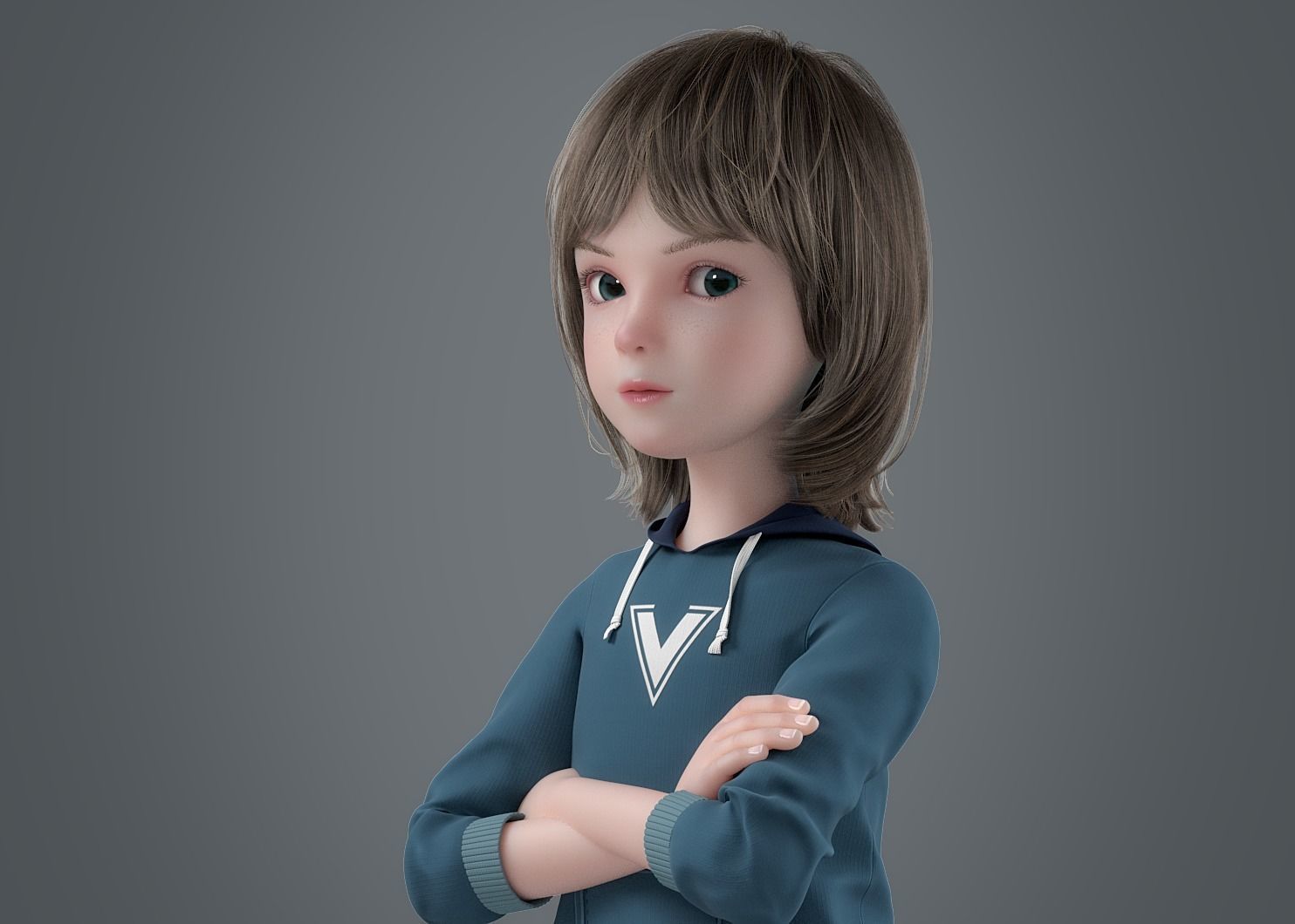 Cartoon Boy Rigged 3D model rigged | CGTrader