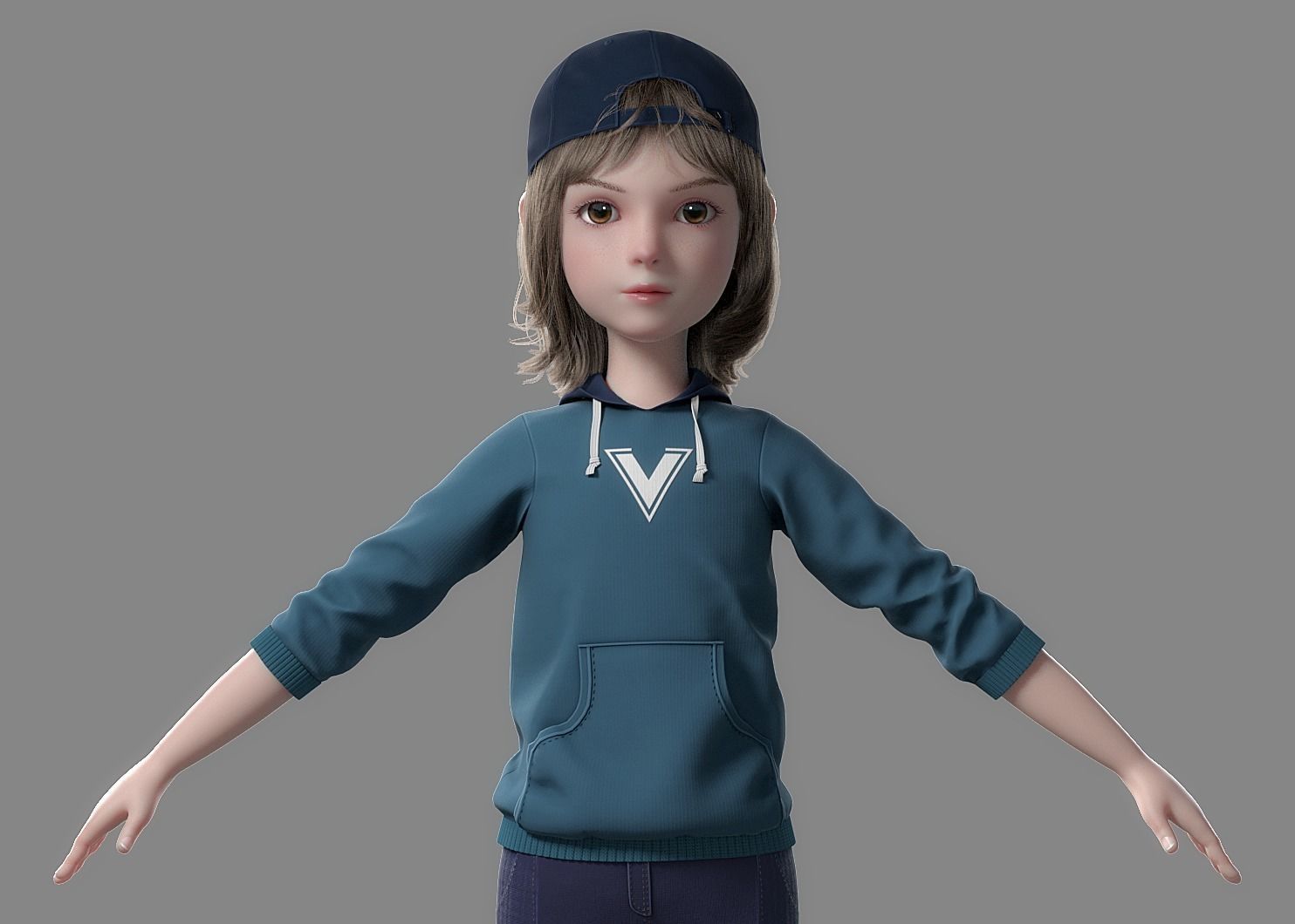 Cartoon Boy Rigged 3D model rigged | CGTrader