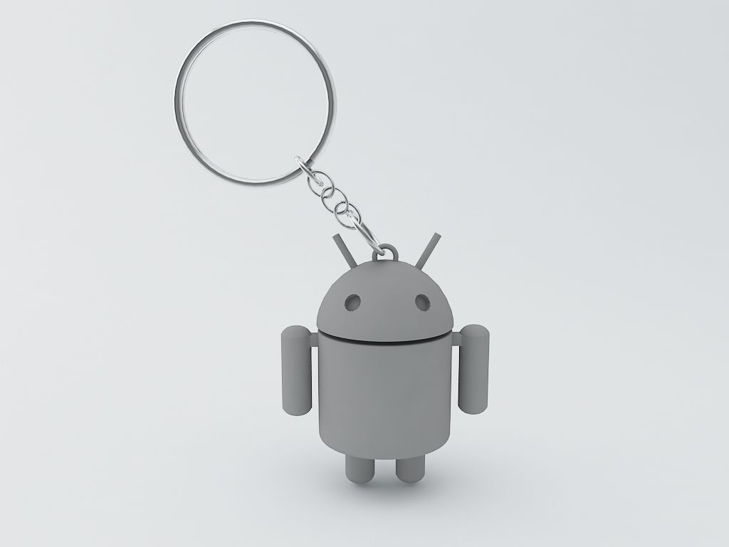 Android Keychain Model 3D model 3D printable | CGTrader