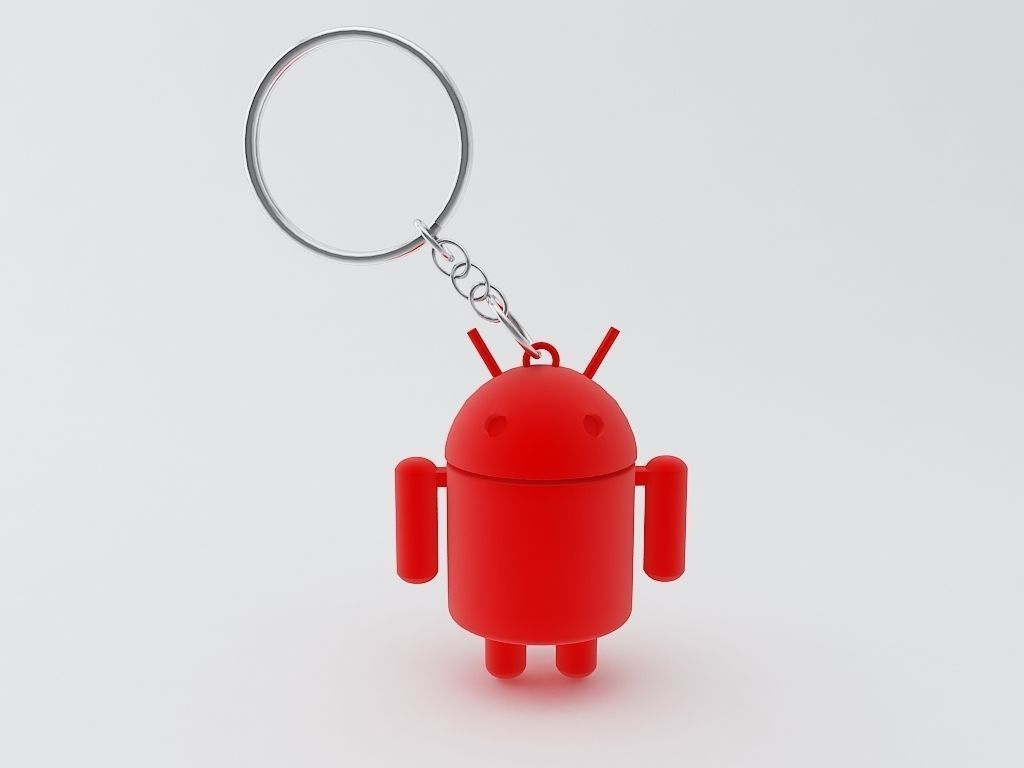 Android Keychain Model 3D model 3D printable | CGTrader