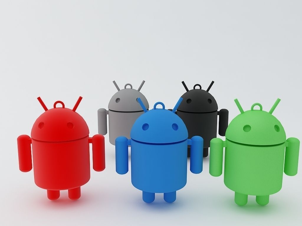 Android Keychain Model 3D model 3D printable | CGTrader